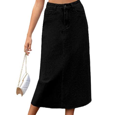 Miss Moly Womens Maxi Long Denim Skirts Finds Clothing