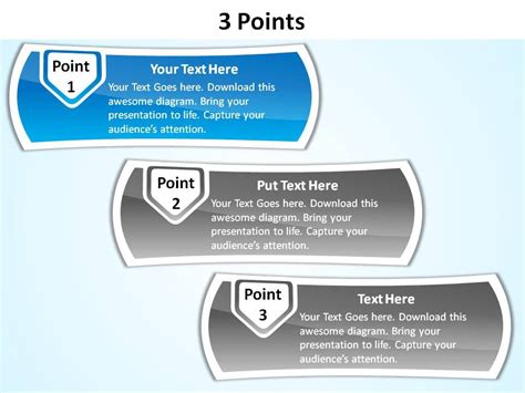 Points With Textboxes Slides Presentation Diagrams Templates Powerpoint Info Graphics
