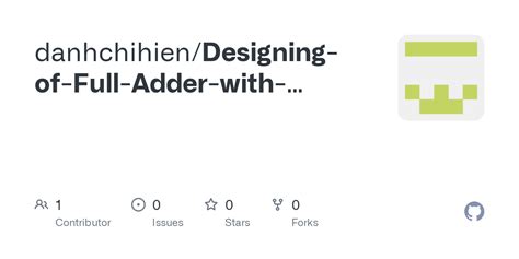 Github Danhchihiendesigning Of Full Adder With Cmos 90nm Technology