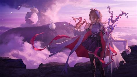 Eyjafjalla Arknights Oripathy Volcano 4k Wallpaper Pixiewall