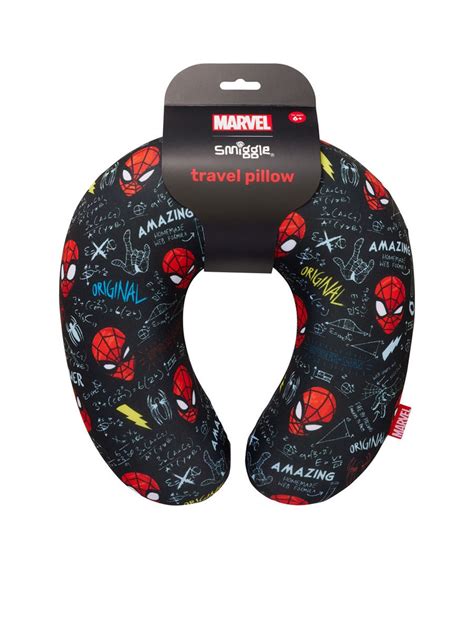 Smiggle Travel Pillow Spider Man Black Check E Tax Now Save 3182