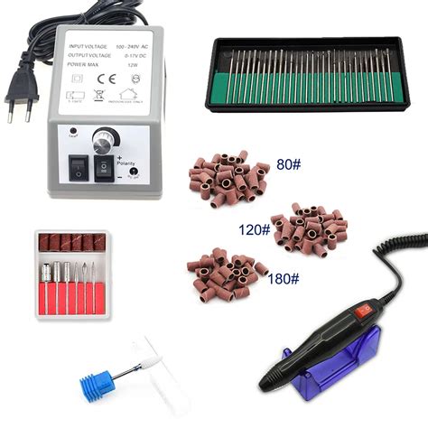 Electric Nail Art Drill Machine 20000rpm Pedicure Files Accessory