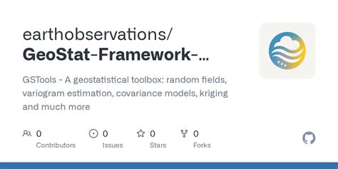 Github Earthobservationsgeostat Framework Tools Gstools A Geostatistical Toolbox Random