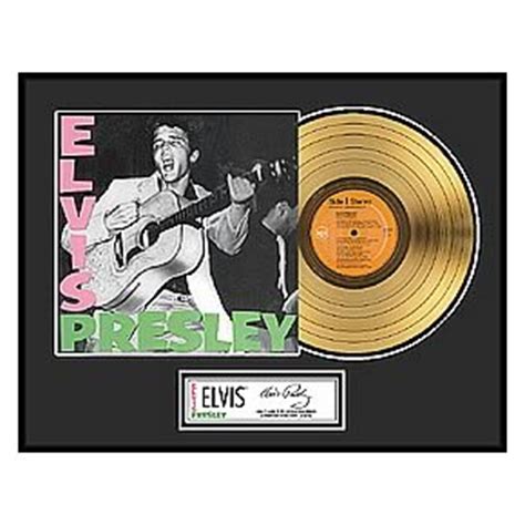 Elvis Presley Framed Gold Record Entertainment Earth