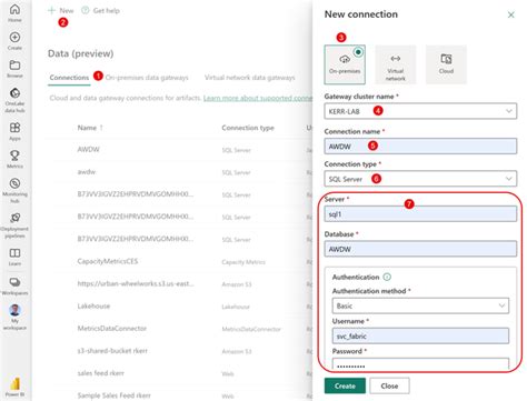 using the on premises data gateway with microsoft fabric
