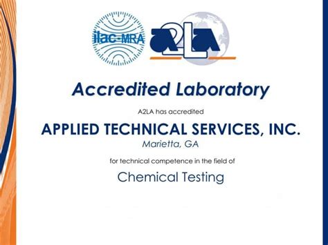 ISO Accredited Labs Applied Technical Services