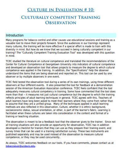 19 Training Evaluation Examples To Download