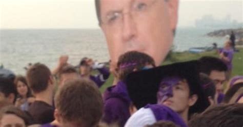 Gameday Came To Northwestern Yesterday Stephen Colberts Face Made An