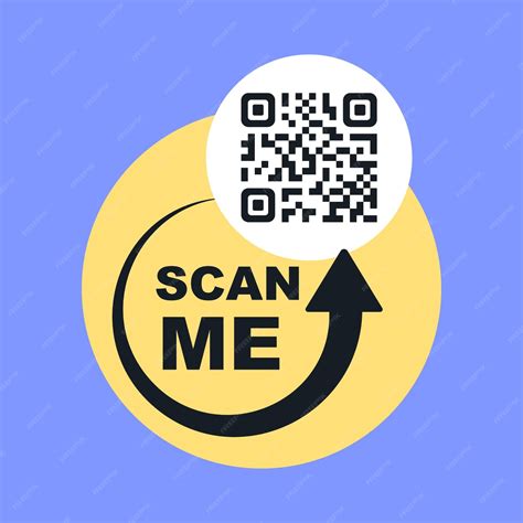 Premium Vector Scan Me Icon With Qr Code Symbol Or Emblem Qr Code