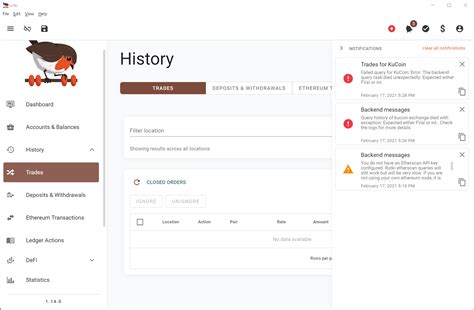 Errors Retrieving Kucoin Trades Issue Rotki Rotki Github