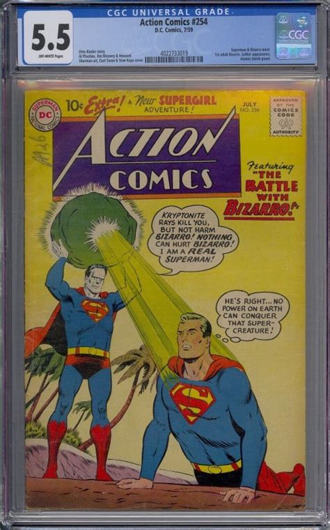 Action Comics 254 CGC 5 5 Superman Bizarro Meet 1st Adult Bizarro