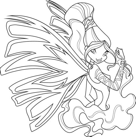 Aisha Sirenix Coloring Page By Icantunloveyou On Deviantart