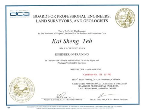 California Engineer In Training Pdf