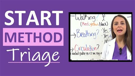 Start Method Disaster Triage Nursing Review For Nclex And Nursing School