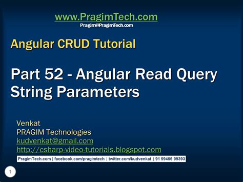 Sql Server Net And C Video Tutorial Angular Read Query String