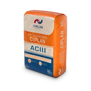 Argamassa ACIII Interno E Externo 20kg Cinza Ciplan Leroy Merlin