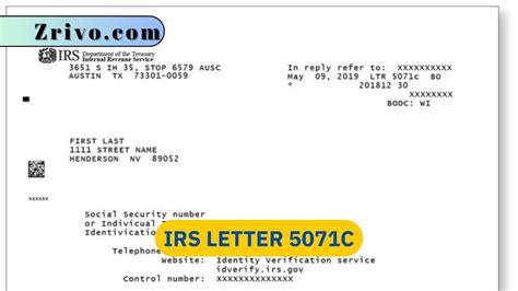 Irs Letter 5071c