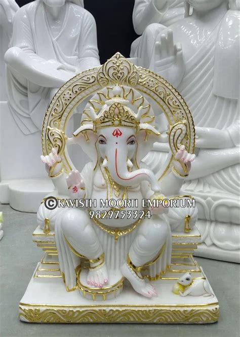 Marble Ganesh Statue Home At ₹ 65000piece In Jaipur Id 2853655335112