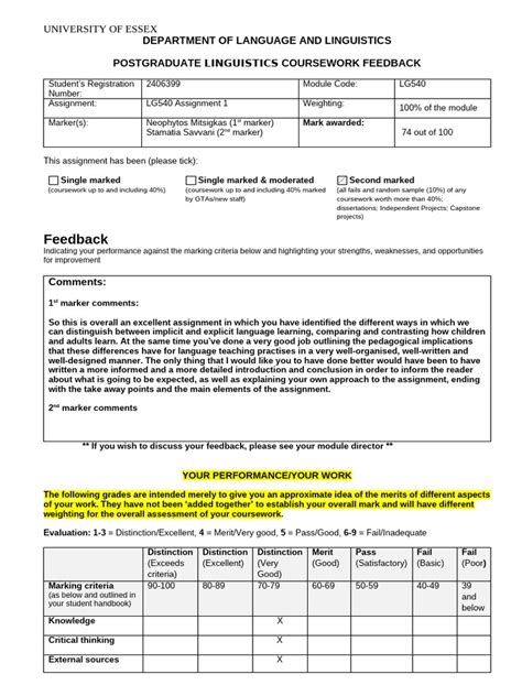 Pgt Feedback Sheet 2406399 Pdf Cognitive Science Behavior
