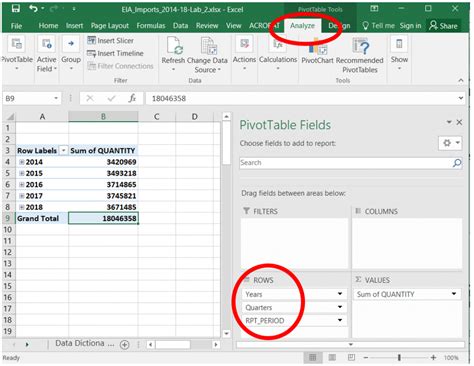 Lab Pivotcharts Data Visualization Labs