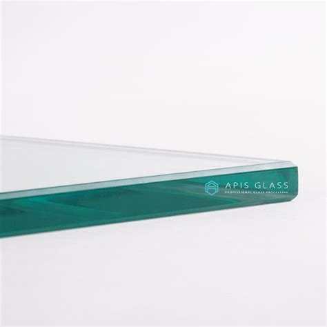Clear Tempered Glass Tabletop Polished Flat Edge Apis Glass