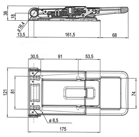 Inchizator Aplicat D16 Cu Yala Inox Materiale Pentru Carosari Si