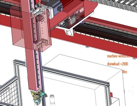 Industrial 3D Model CNC Loading Unloading Machine 3D Model CGTrader