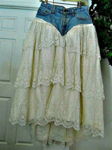 Bohemian Ballroom Jean Skirt Diy Sewing Inspiration