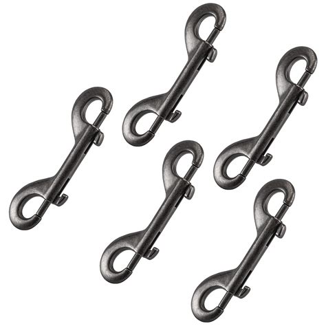 5 PCS Bolt Snaps RUIYIQI Double Ended Hook Trigger Chain Metal Clips