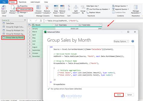 mastering m language grouping and aggregating data in power query