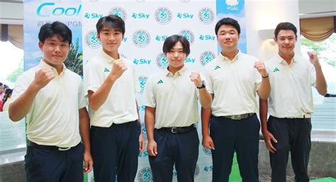 高校ゴルフ男子は千葉黎明と興国、女子は日章学園とecc学園が首位 初日は雷雨で9ホールに短縮され、6日は高校残り9ホール、中学18ホールで実施