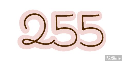 255 Number Animated  Logo Designs