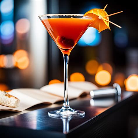 The Flaming Starburst Martini Fiery And Vibrant Flaming Starburst Martini