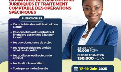 Atelier Sur Le Système Comptable Des Entités Non Lucratives Sycebnl