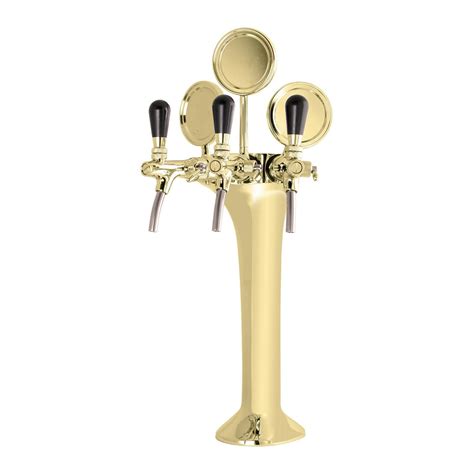 Schanksäule Bierzapfsäule Gold leitig Elegant Topp Qualität ich zapfe