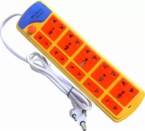 8 Way 4 4 Slot Universal Spike Buster Spike Guard Surge Protector 1 5