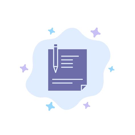 Contract Document File Page Paper Sign Signing Blue Icon On Abstract