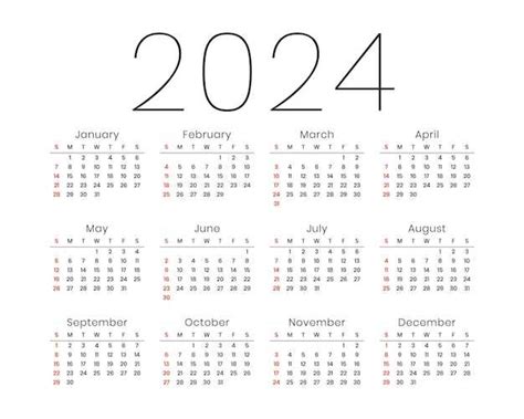 High Quality Calendar Template Vector For Easy Customization