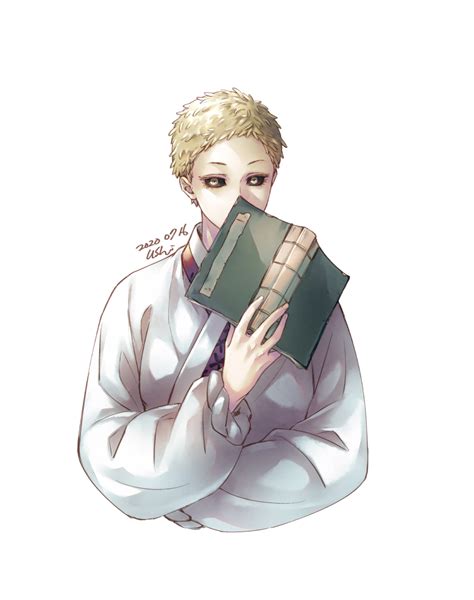 Safebooru Androgynous Black Sclera Blonde Hair Book Colored Sclera