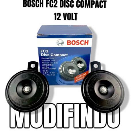 Jual KLAKSON MOBIL MOTOR MINI DISC COMPACT FC2 HITAM ORIGINAL N77D
