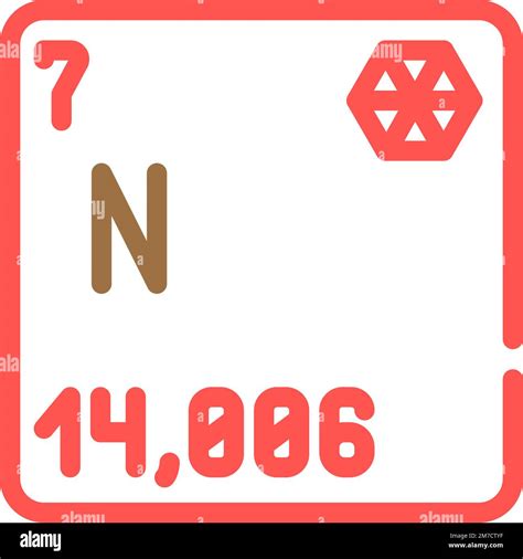 Azote tableau périodique Banque d images vectorielles Alamy