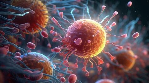 Premium Photo A Close Up Of A Cell With Multiple Cells In It Generative Ai