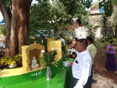 မိုင်းရှူးမြို့၌ ၁၃၈၆ ခုနှစ် ကဆုန်လပြည့် ဗုဒ္ဓနေ့ ကဆုန်ညောင်ရေသွန်းလောင်းပွဲ ကျင်းပ