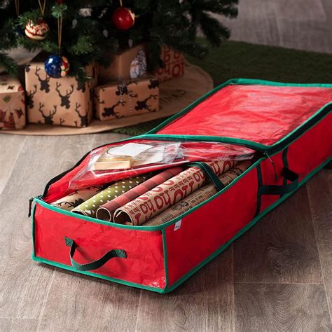 Wrapping Paper Organizer Storage Plastic Storage Bag Christmas Wrapping