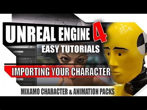 Import Mixamo Fuse Character and Apply Animation Packs - Unreal Engine 4 - YouTube