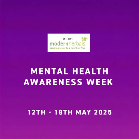 Mental Health Awareness Week 2nd Week In May Modern Herbals