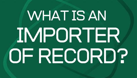 What Is An Importer Of Record Trade Risk Guaranty