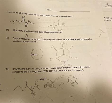 Solved Name Consider The Structure Shown Below And Provide Chegg Com