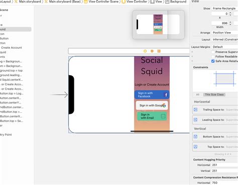 ios tutorial 2020 login screen buttons not expanding general