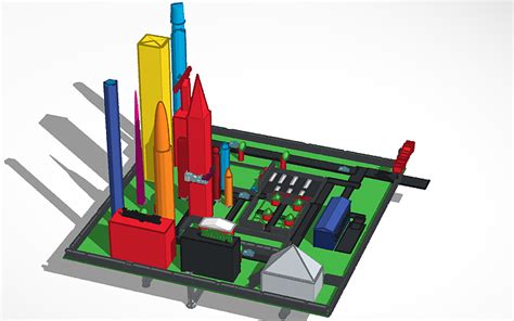 3d Design Project City Tinkercad